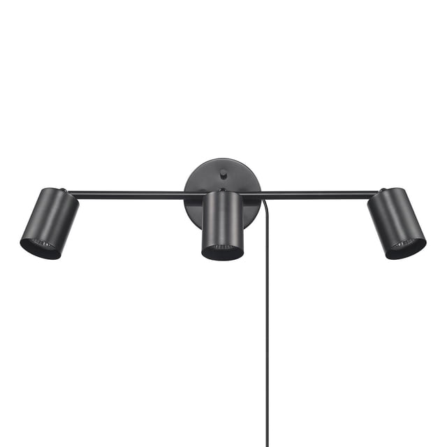 3-Light Matte Black Plug-In or Hardwire Track Lighting - Walmart.ca
