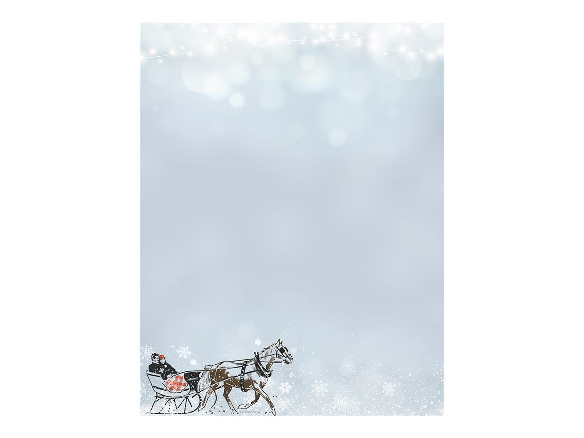 Great Papers Vintage Sleigh Ride - Letter A Size (8.5 in x 11 in) 60 ...