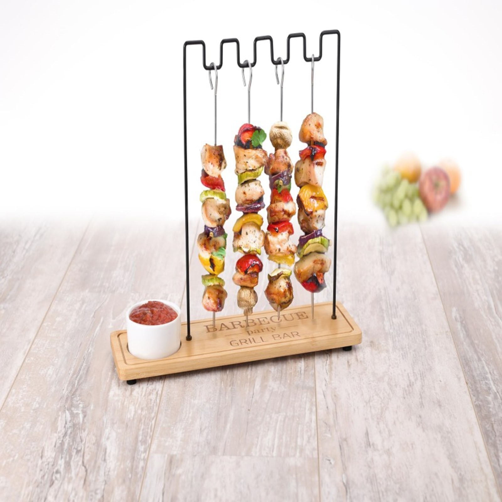 QuLuJing - Juego de brochetas colgantes para barbacoa, ideales para ...