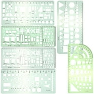 8 Pc Template Stencil Set Drawing Kit in Assorted Shapes - Walmart.com