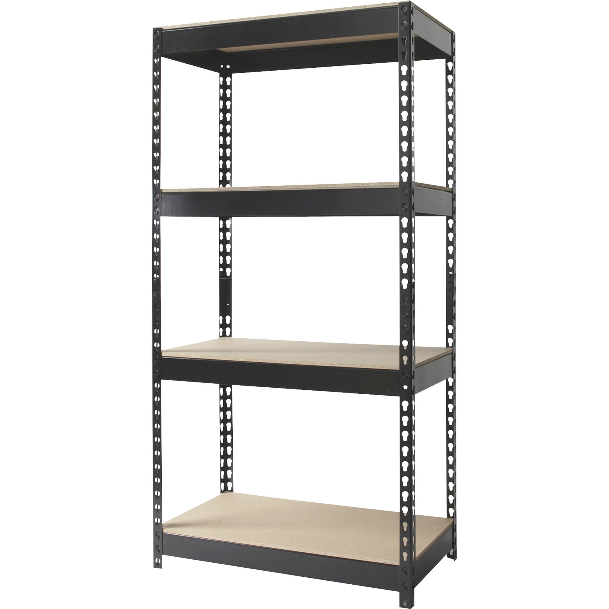 Hirsh Rivet Shelf Unit, Black - Walmart.com - Walmart.com