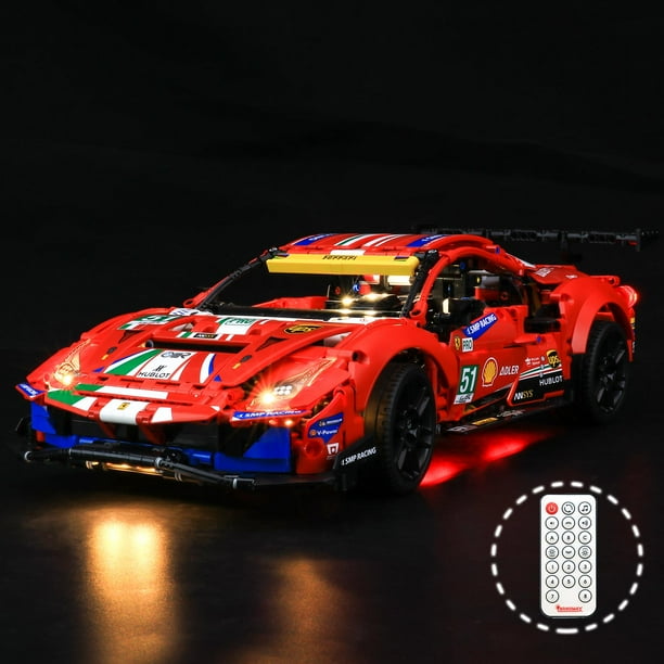 BRIKSMAX LED Lighting Kit for Ferrari 488 GTE "AF Corse #51" Building ...