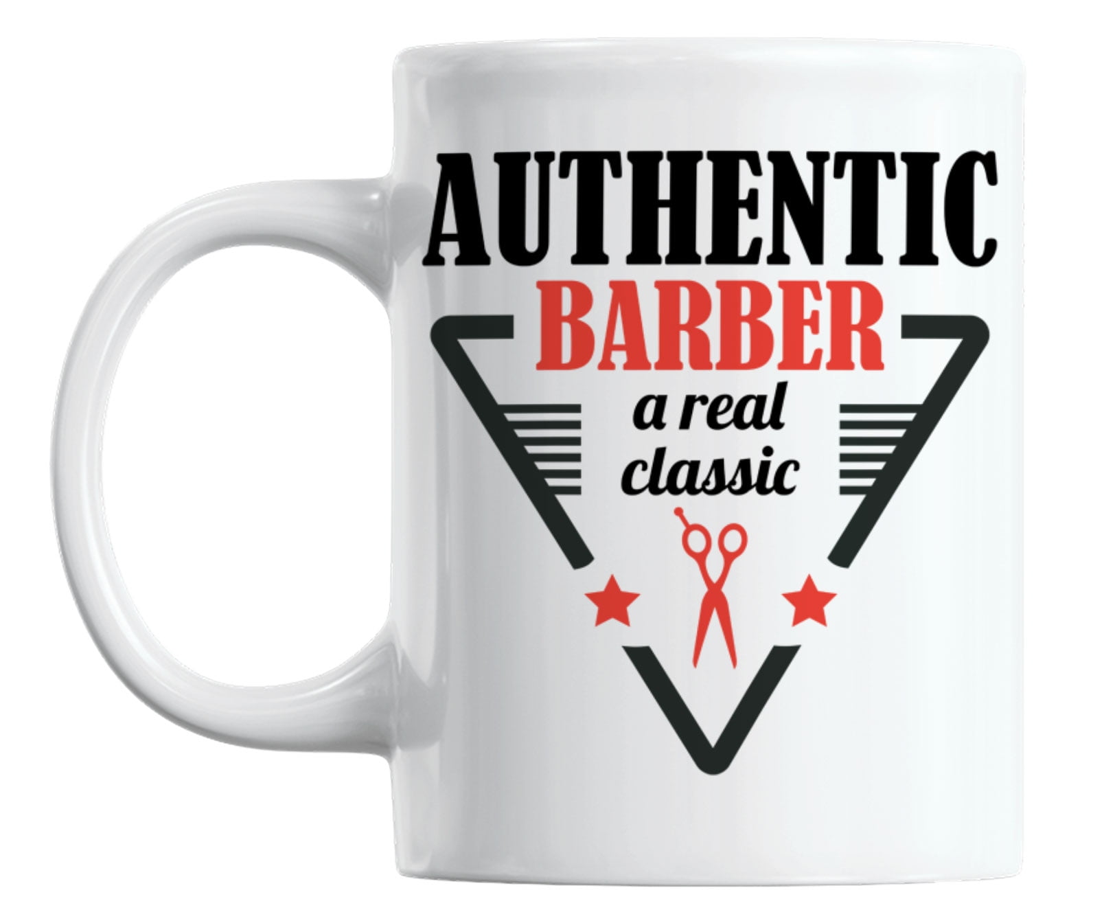 Authentic Barber, A Real Classic White Ceramic Coffee & Tea Mug (11oz ...