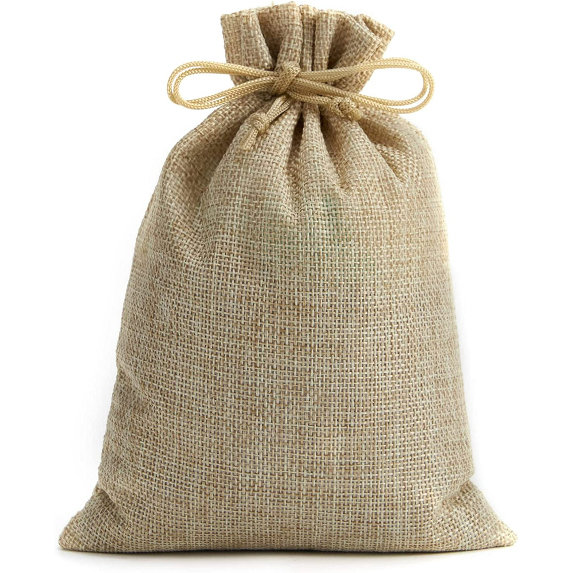Click here for Breadeep 20pcs 6x8 Inch Burlap Gift Bags With Draw... prices