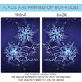 Toland Home Garden Snowflake Serenade Let it Snow Winter Flag Double ...