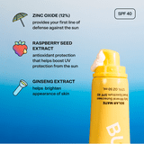 Bubble Skincare Solar Mate Mineral Sunscreen SPF 40, Sun Protection ...