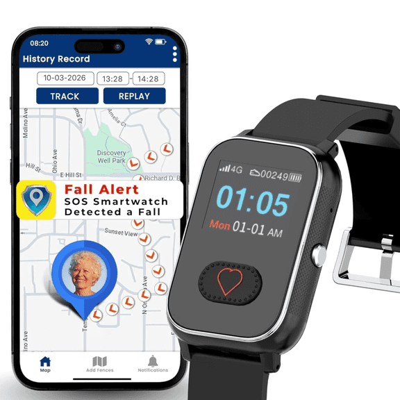 SecuLife GPS Tracker for Elderly with Fall Detection – Medical Alert ...