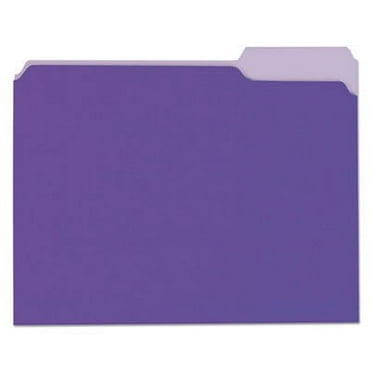 School Smart Two-Tone Reversible Colored File Folders, Letter, Blue ...