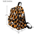 ALAZA Halloween Skull Checkered Pattern School Backpack Student Bookbag ...