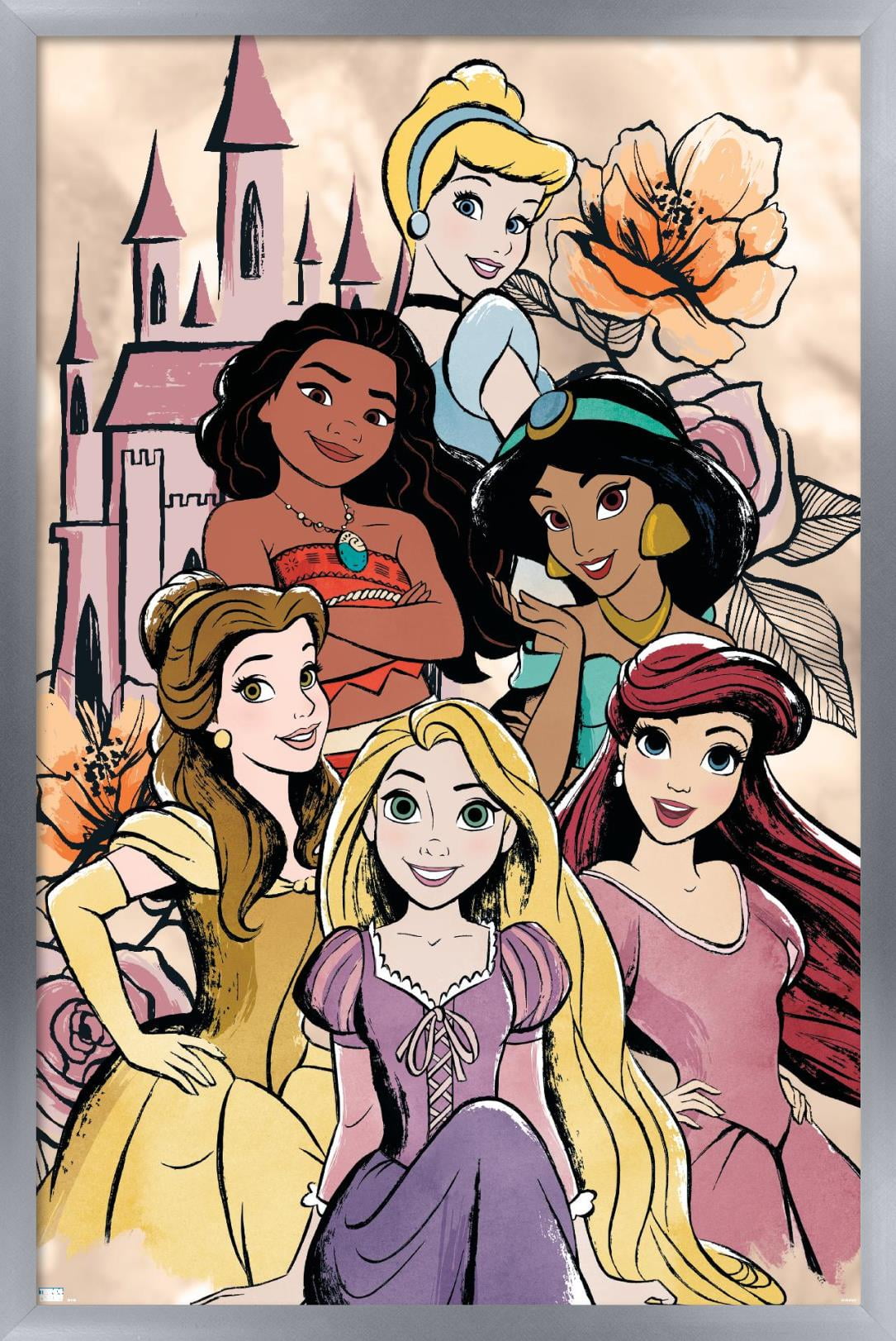 Disney Ultimate Princess Celebration - Castle Group Wall Poster, 22.375 ...