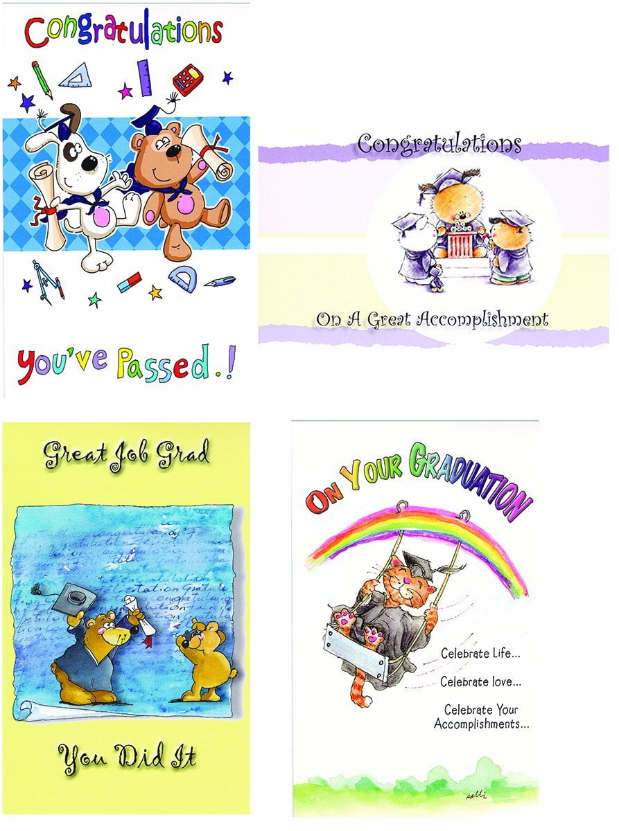 Assorted Graduation Greeting Cards 24 Count Pack - Walmart.com
