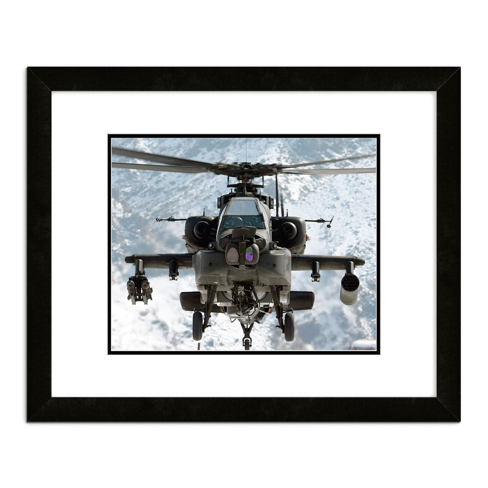AH-64 Apache United States Army 18"x22" Matted and Framed Photo ...