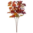 3Pcs Oak Leaves Branches with Acorns 26.3 Inch Stem Artificial Plant ...