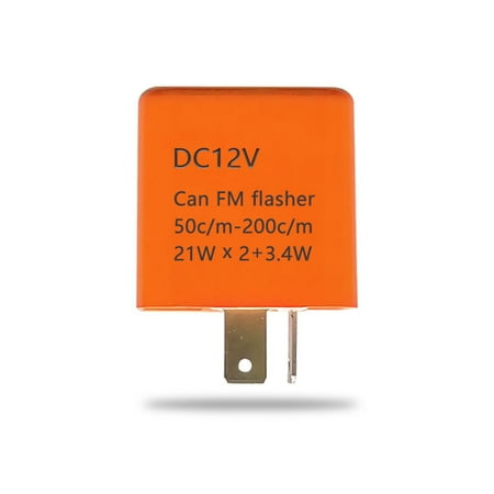 TILIYHELLO 2 Pin Flasher Relay,12V Universal Adjustable Electronic ...
