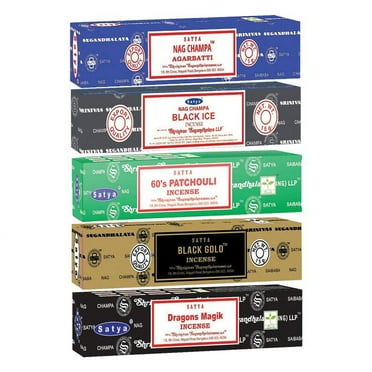 Satya Assorted 12 Packs Incense Sticks Total 180 Sticks For Home Fragrance Gift Pack Assortment ...