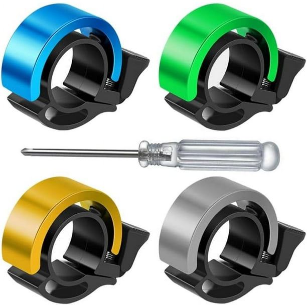 XINQIHANG 4 Pack Bicycle Bells Aluminum Alloy Q-Type Bicycle Bells Bell ...