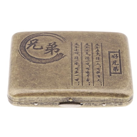 Double Sided Spring Clip Holder Retro Metal te Case Box for 20 I ...