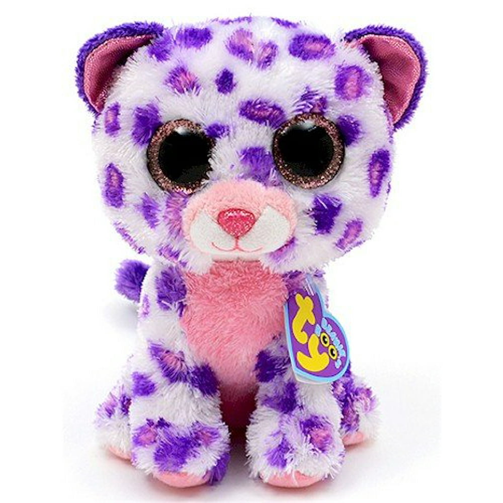 TY Beanie Boos -Glamour - Leopard (Justice Exclusive) Purple & White ...