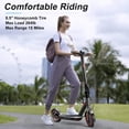 Electric Scooter for Adults, 350W motor 19MPH & 15Miles Range Portable ...