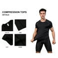 YUSHOW Men's UV Protection Gym Clothing, Fitness Compression Shirts, Short Sleeve, Cool Dry ...
