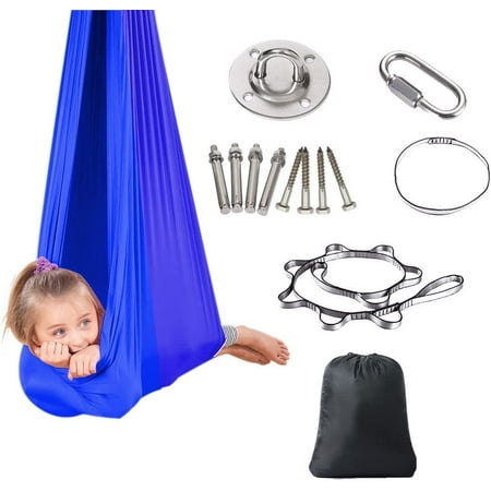 Therapy Sensory Swing for Kids Double Layer Reversible Cuddle Sensory ...