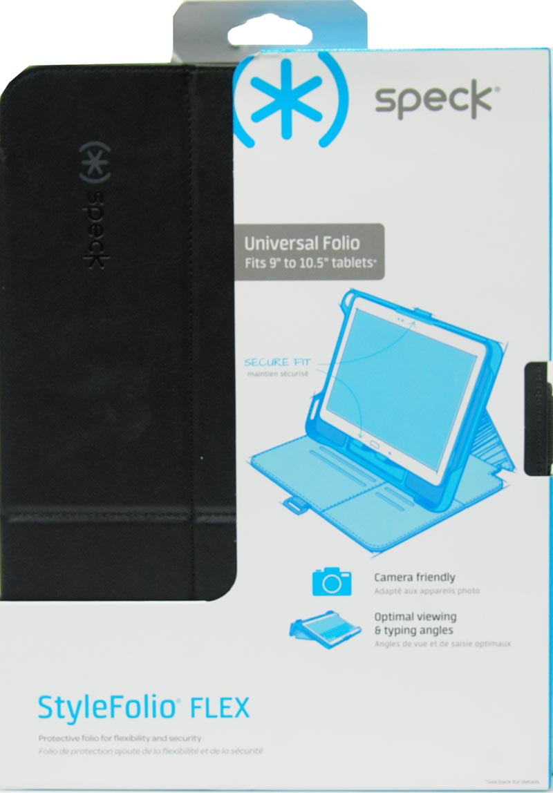 Speck StyleFolio Flex Universal Tablet 9 -10.5" Case, Black - Walmart.com