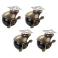 Ball Caster Wheels, 1.5-inch Small Wheels for Furniture, Swivel ...