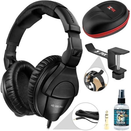 Sennheiser HD 280 Pro Circumaural Closed-Back Monitor Headphones (Black ...