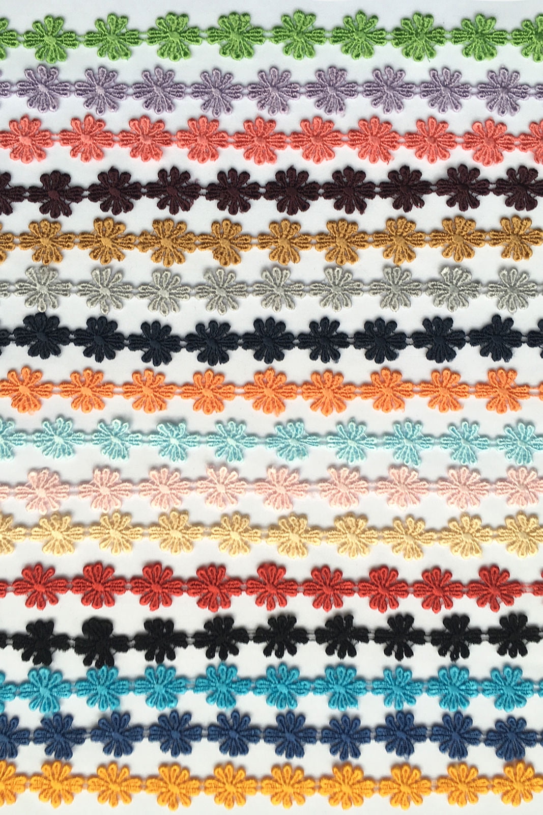 Lily 7/8" White or Ivory Cuttable Dainty Daisy Flower Venise Lace Trim ...