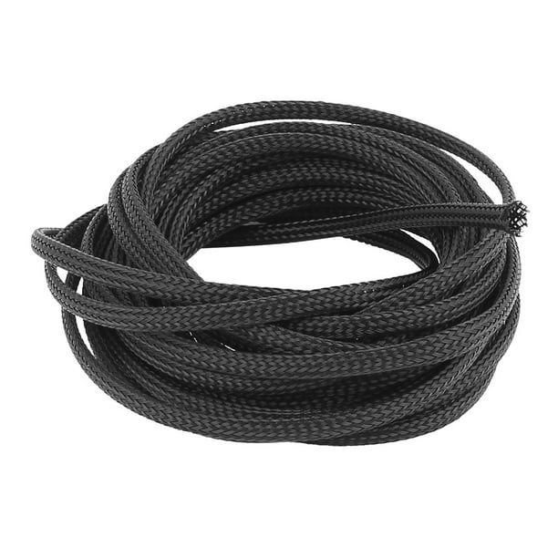 5m x 3mm Black Nylon Expandable Braided Sleeving Nylon Cable Sheath ...