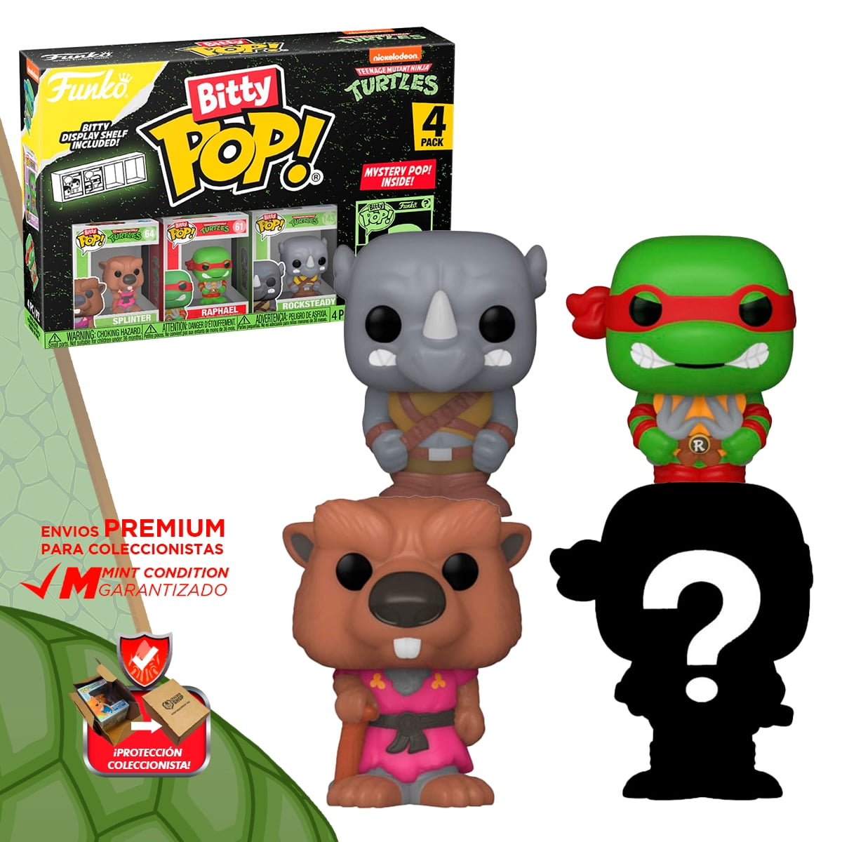 Funko Bitty Pop Maestro Splinter Tortugas Ninja Tmnt 4 Pack Original ...