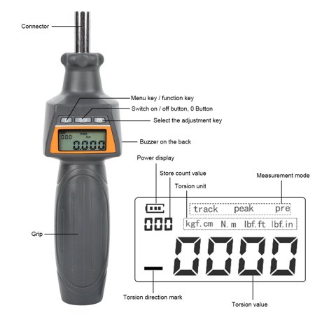 LYUMO Digital Torsion Driver Adjustable Screwdriver ZNS-4 Dynamometer ...
