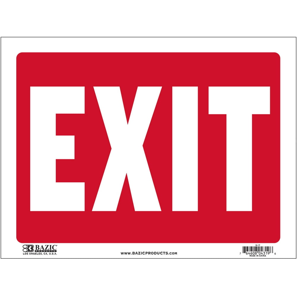 12" x 16" Exit Sign(Pack of 24 ) - Walmart.com - Walmart.com