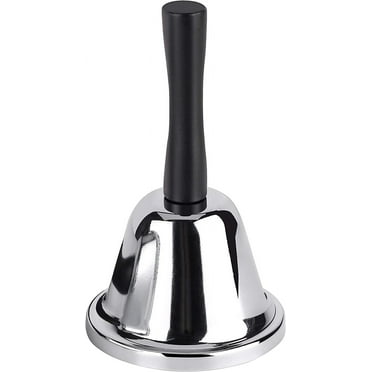 NICEXMAS Extra Loud Hand Call Bell Wooden Handle Metal Handheld Bell ...
