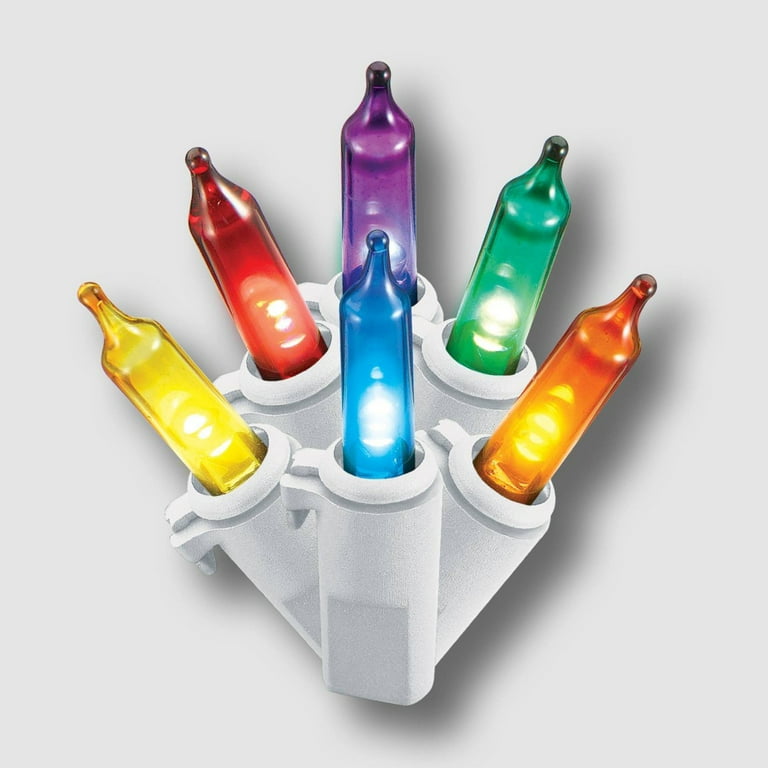 Philips 60ct Multi Led Twinkle Smooth Mini String Christmas Lights