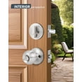 3 Pack Keyed Alike Front Door Knob and Deadbolt Set, Entry Door ...
