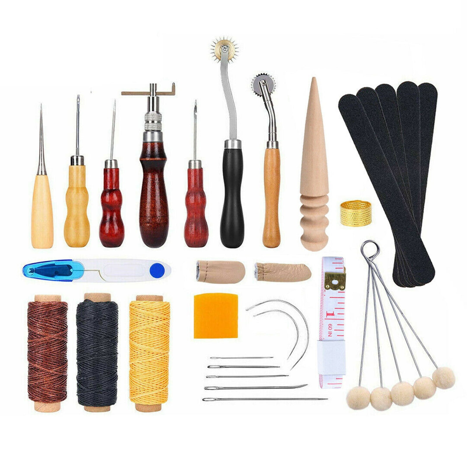 Click here for Amdohai 34pcs Leather Sewing Tools Kit Groover Awl... prices