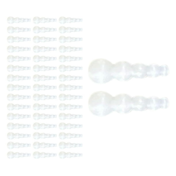 Colaxi 50Pcs Stacked Fishing Beads Set, Bass Beads, Compact Saltwater Freshwater Fishing Lures ...