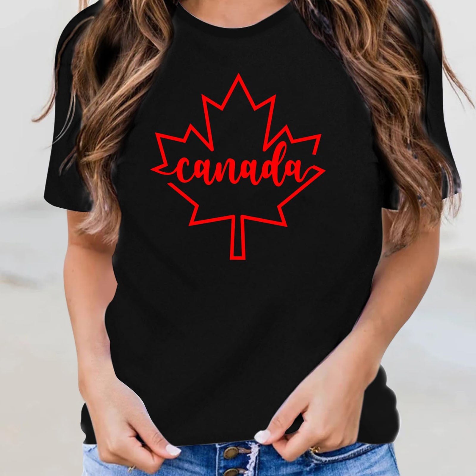 Click here for Willbest Cotton T Shirts Women Womens Canada Shirt... prices