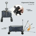 Free Shipping! REDCAMP Extra Large Collapsible Wagon with Big Wheels ...