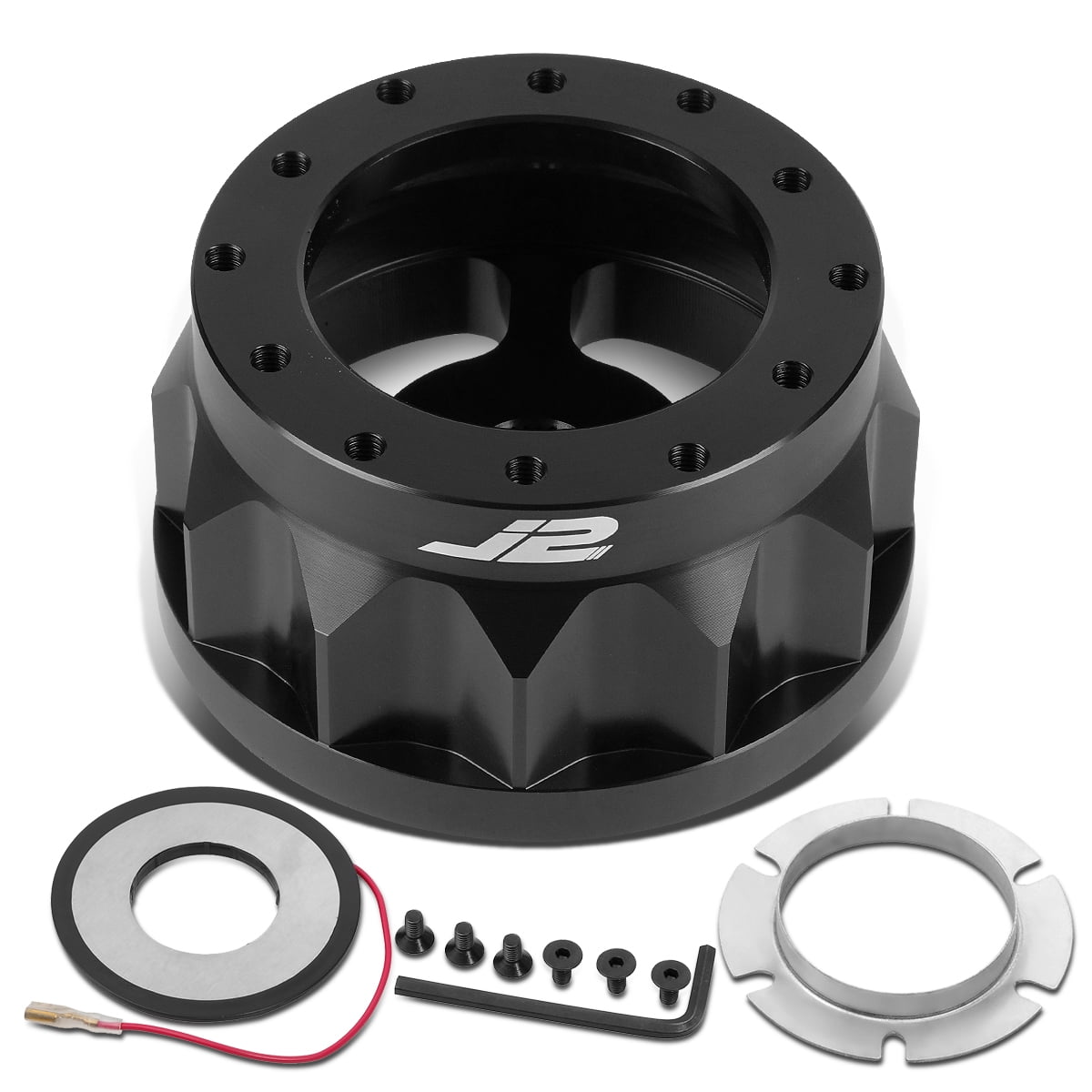 J2 Engineering J2-HUB-OH124-BK J2 For 1992 to 2001 Honda Civic Del Sol ...