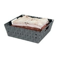 Simplify 2 Pack Large Woven Shelf Storage Basket in Grey - Walmart.com