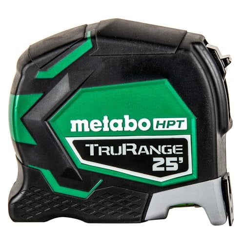 Metabo HPT 25 Ft Tape Measure, 17-Ft Reach & 14-Ft Standout, Wire Belt ...