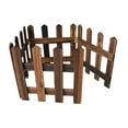 Miulika Picket Fence Decorative Sturdy Wooden Garden Fence for Garden ...