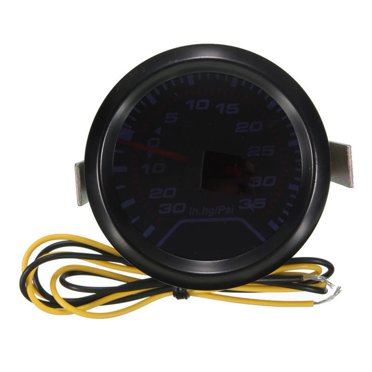 GlowShift | White 7 Color Series 35 PSI Boost Gauge for Cars and Trucks ...
