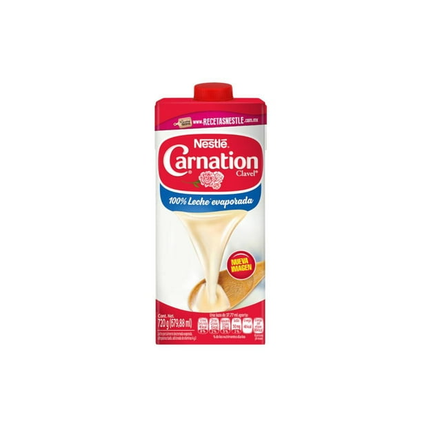 Pack de 12 Leche Evaporada Carnation Clavel Precio Esp 720gr Nestlé ...
