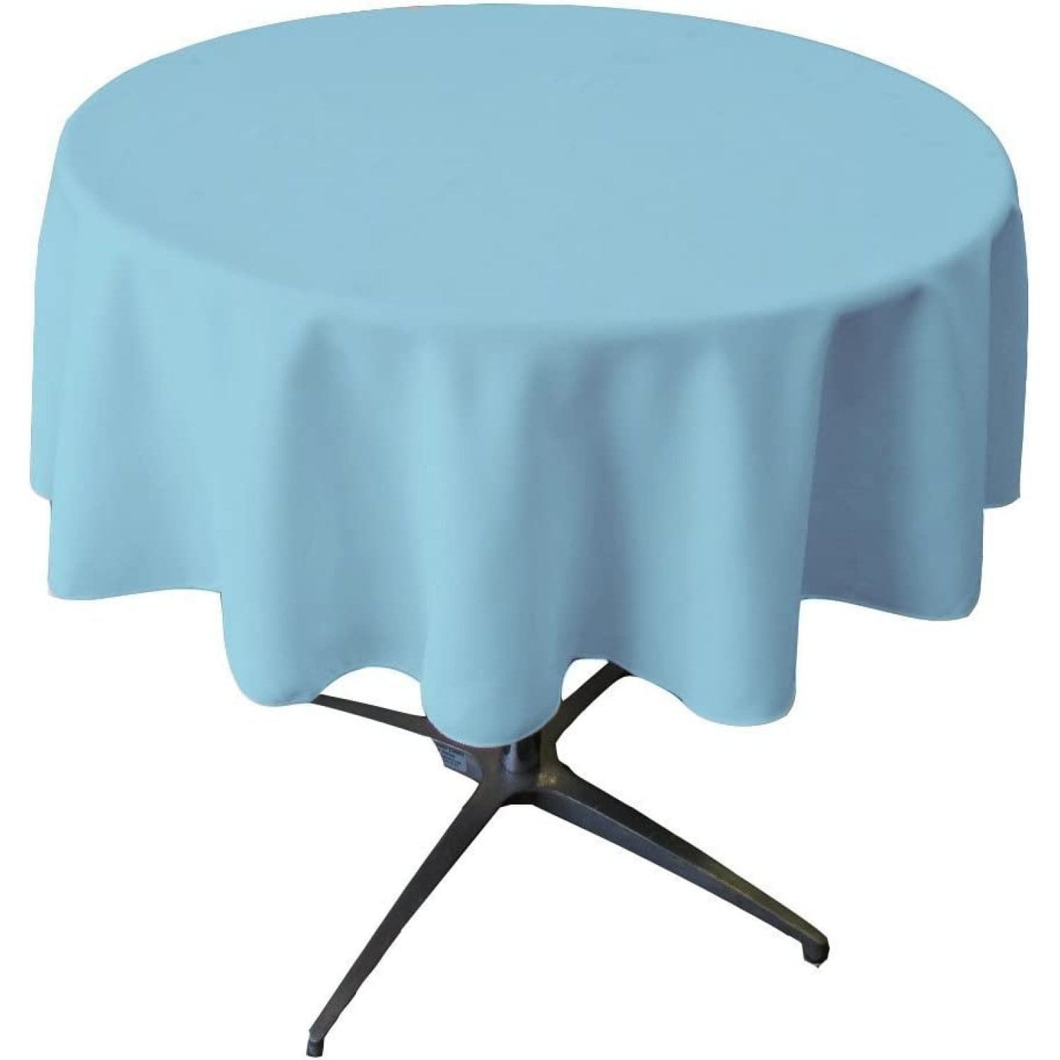 Small Tablecloth Polyester Round 36 Inch by CintBllTer (Light Blue ...
