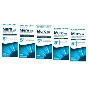 MURO Muro 128 5% Ophthalmic Solution, 0.5 Fl Oz, Sodium Chloride Eye ...