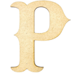 Krafty Supply 12" Tall MDF Letter P |1/8" Thick | Western Railroad ...