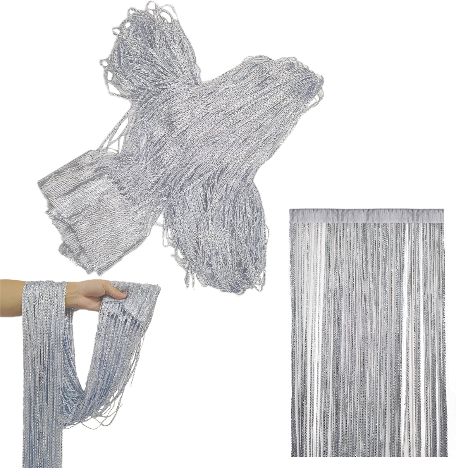 MEKBOK Beaded Curtain Door String Curtains for Doorway Tassels Beads ...